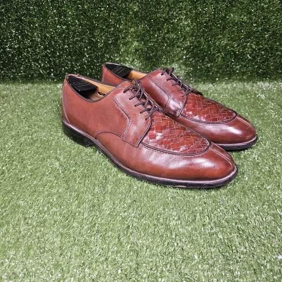 Allen Edmonds | Shoes | Allen Edmonds Hersey Brown Leather Weave Design ...